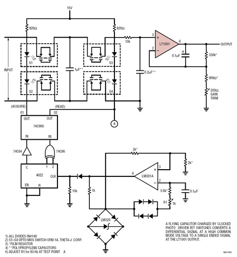 Instrumentation Amplifier with ±300V Common Mode Range and CMRR > 150dB ...
