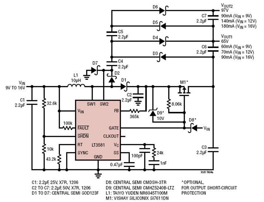 VFD (Vacuum Fluorescent Display) and Filament Power Supply Circuit ...