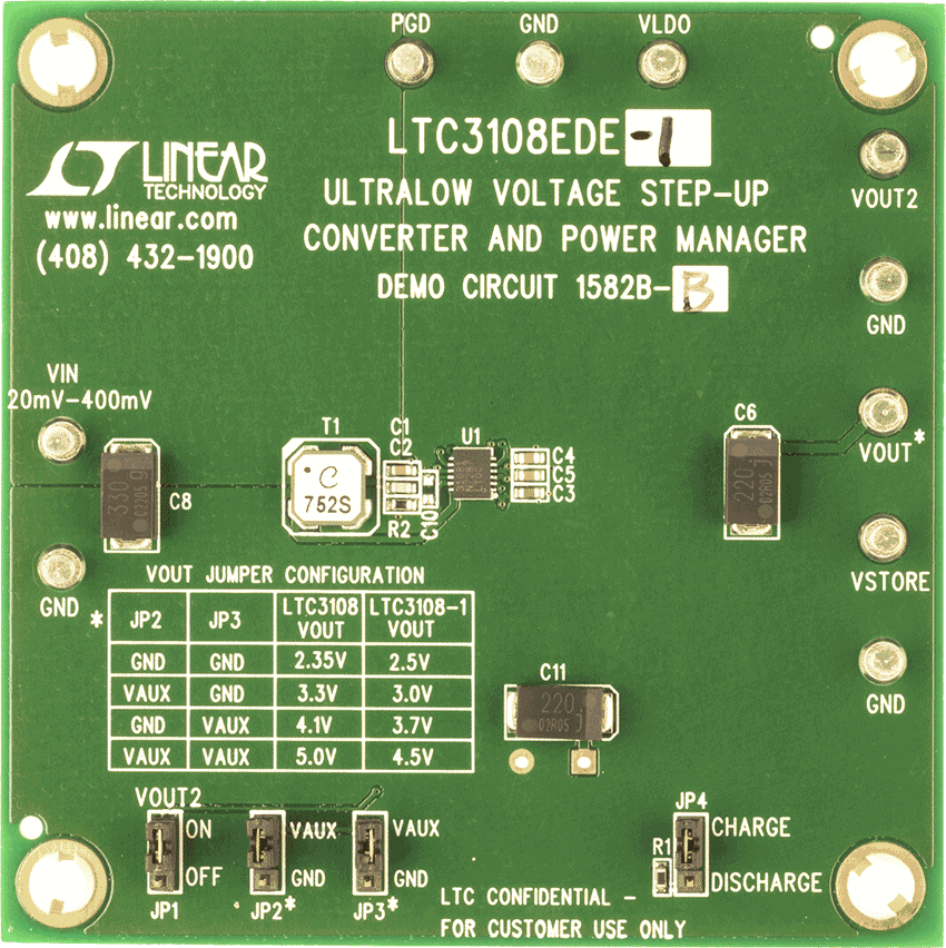 LTC3108-1 Datasheet and Product Info | Analog Devices