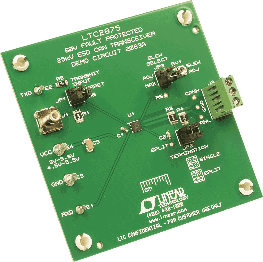 LTC2875 | 非隔离式控制器区域网络 (CAN) | 亚德诺（ADI）半导体