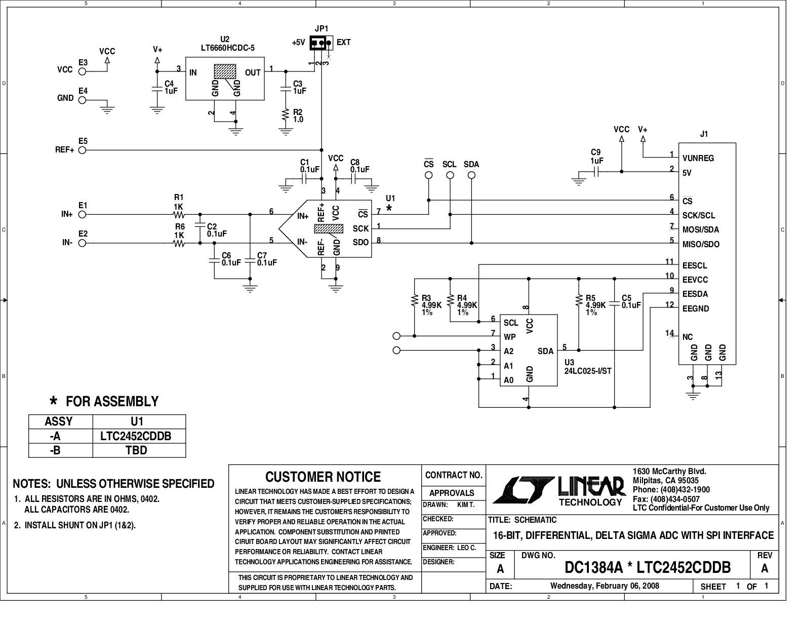 LTC2452 Datasheet and Product Info | Analog Devices