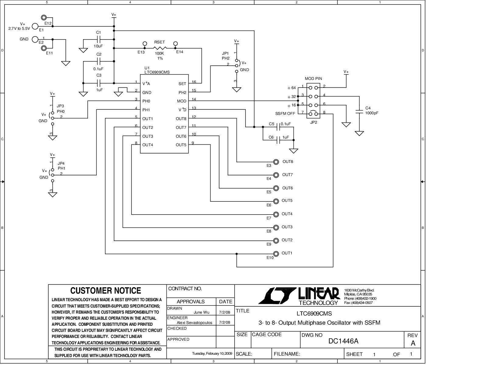 LTC6909 Datasheet and Product Info | Analog Devices