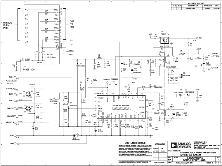LTC4278 Datasheet and Product Info | Analog Devices