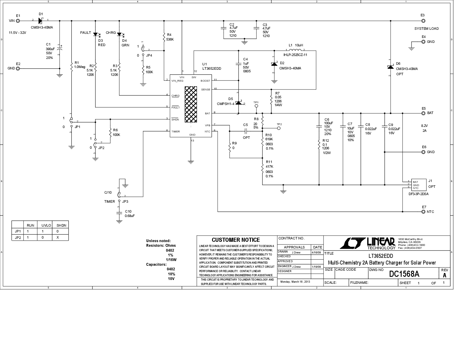 LT3652 Datasheet and Product Info | Analog Devices