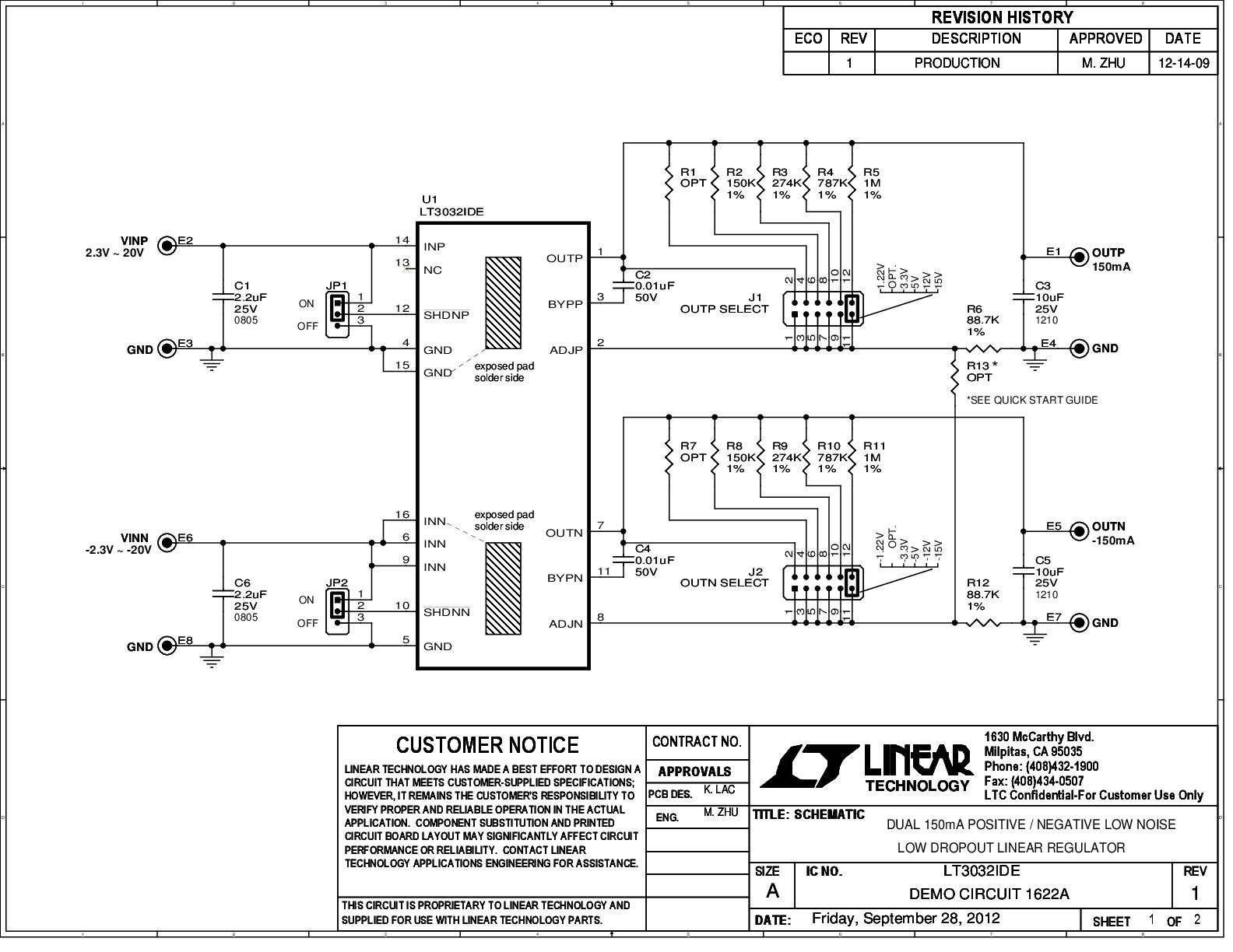 LT3032 Series Datasheet and Product Info | Analog Devices