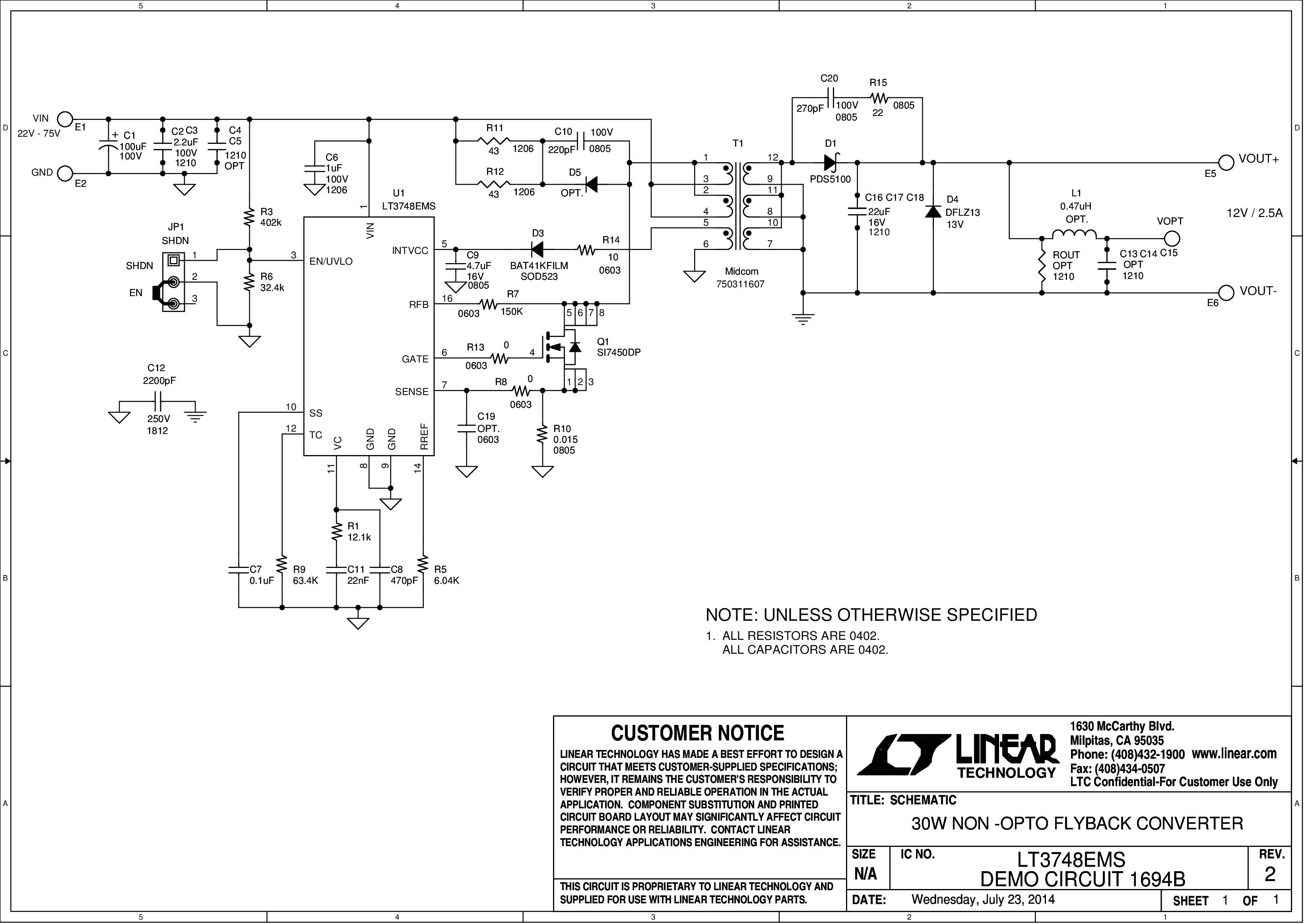 LT3748 データシートおよび製品情報 | アナログ・デバイセズ