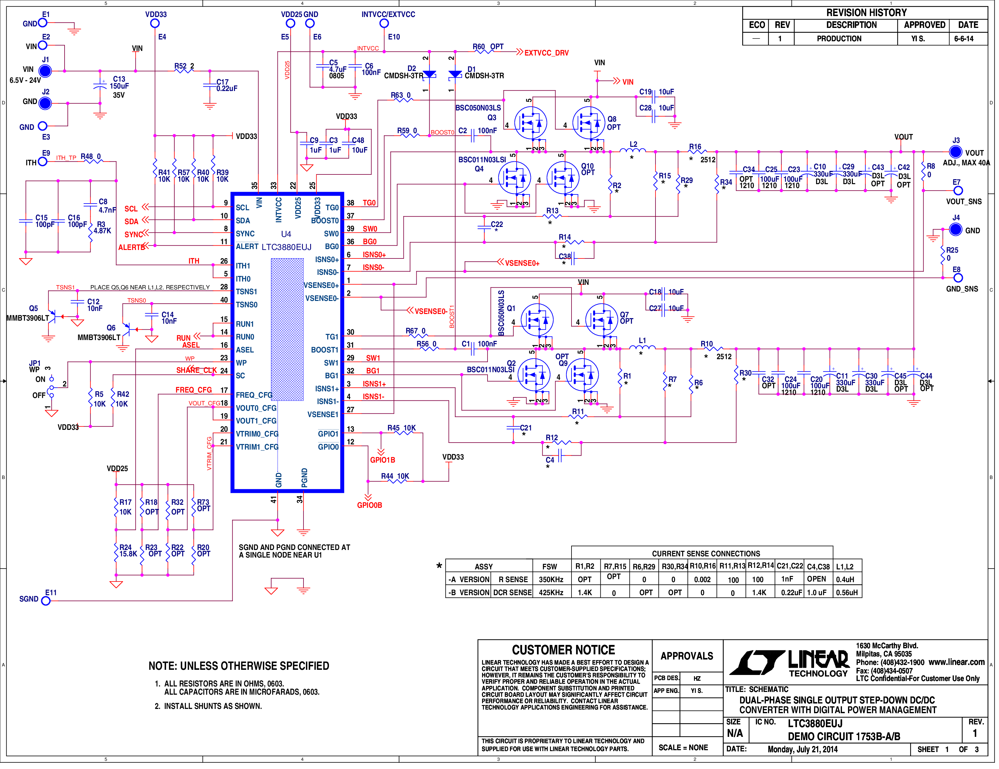 LTC3880 Datasheet and Product Info | Analog Devices