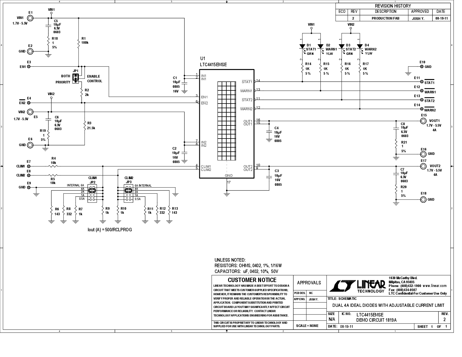 LTC4415 データシートおよび製品情報 | アナログ・デバイセズ