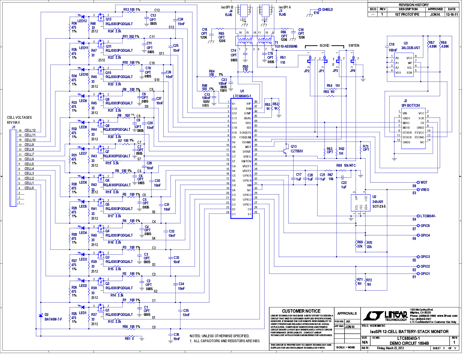 LTC6804-1 LTC6804-2 Datasheet and Product Info | Analog Devices