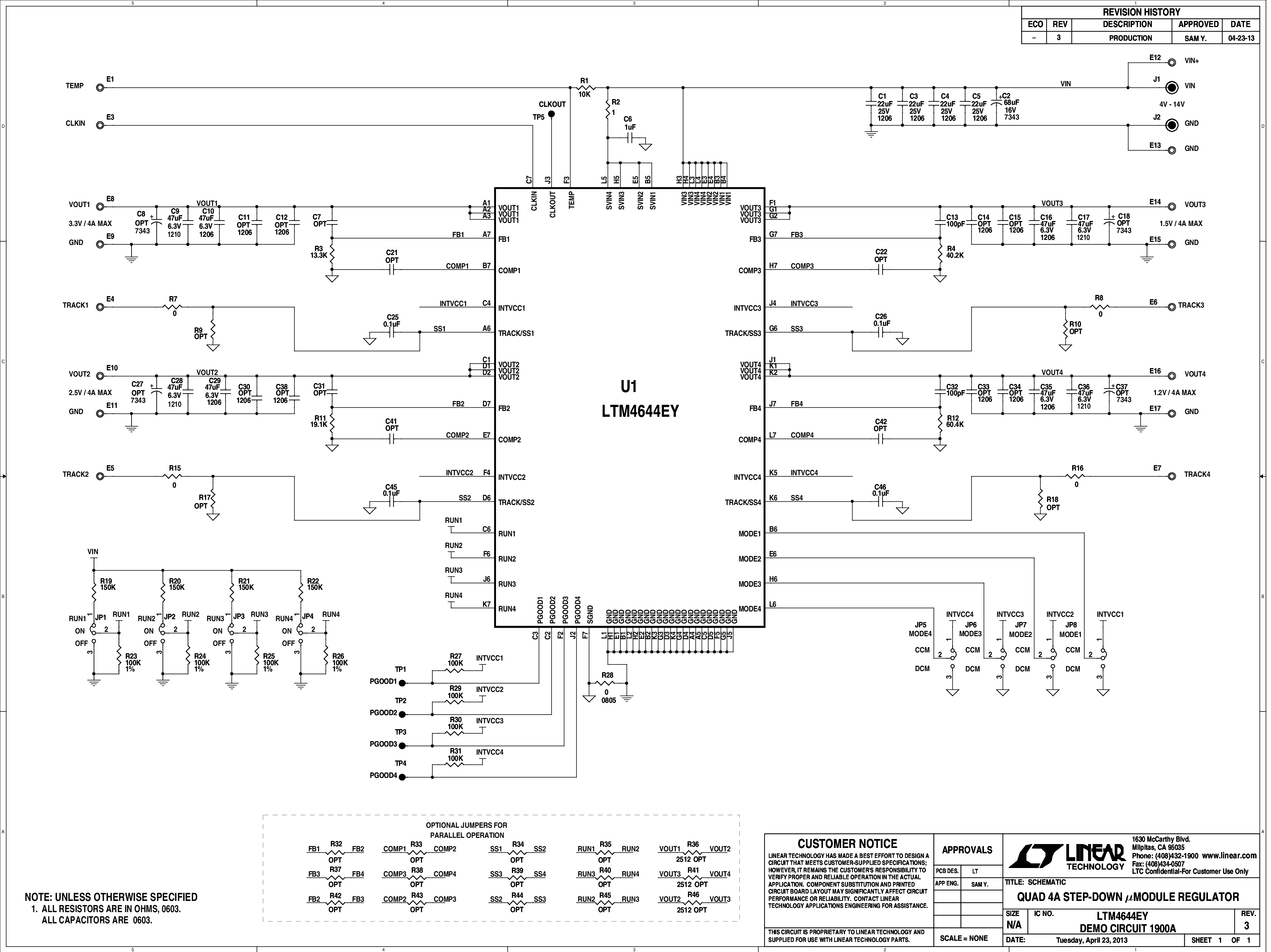 LTM4644 LTM4644-1 Datasheet and Product Info | Analog Devices