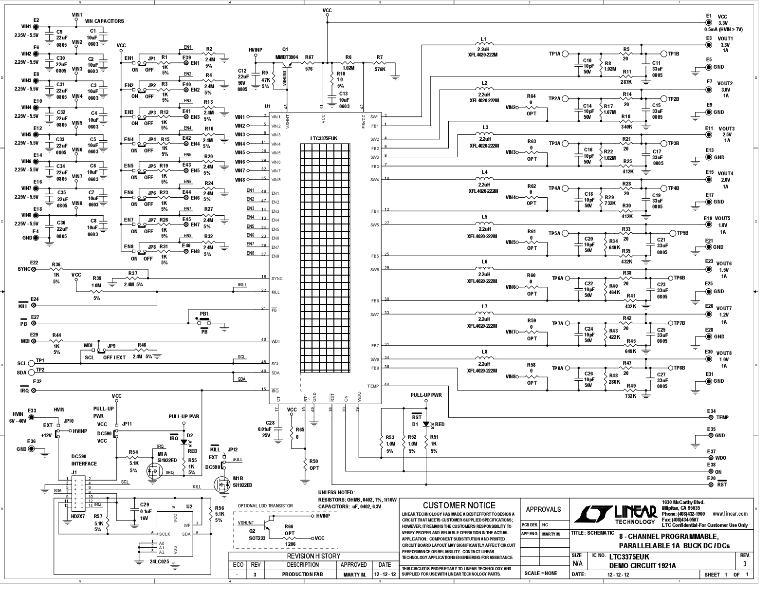 LTC3375 Datasheet and Product Info | Analog Devices