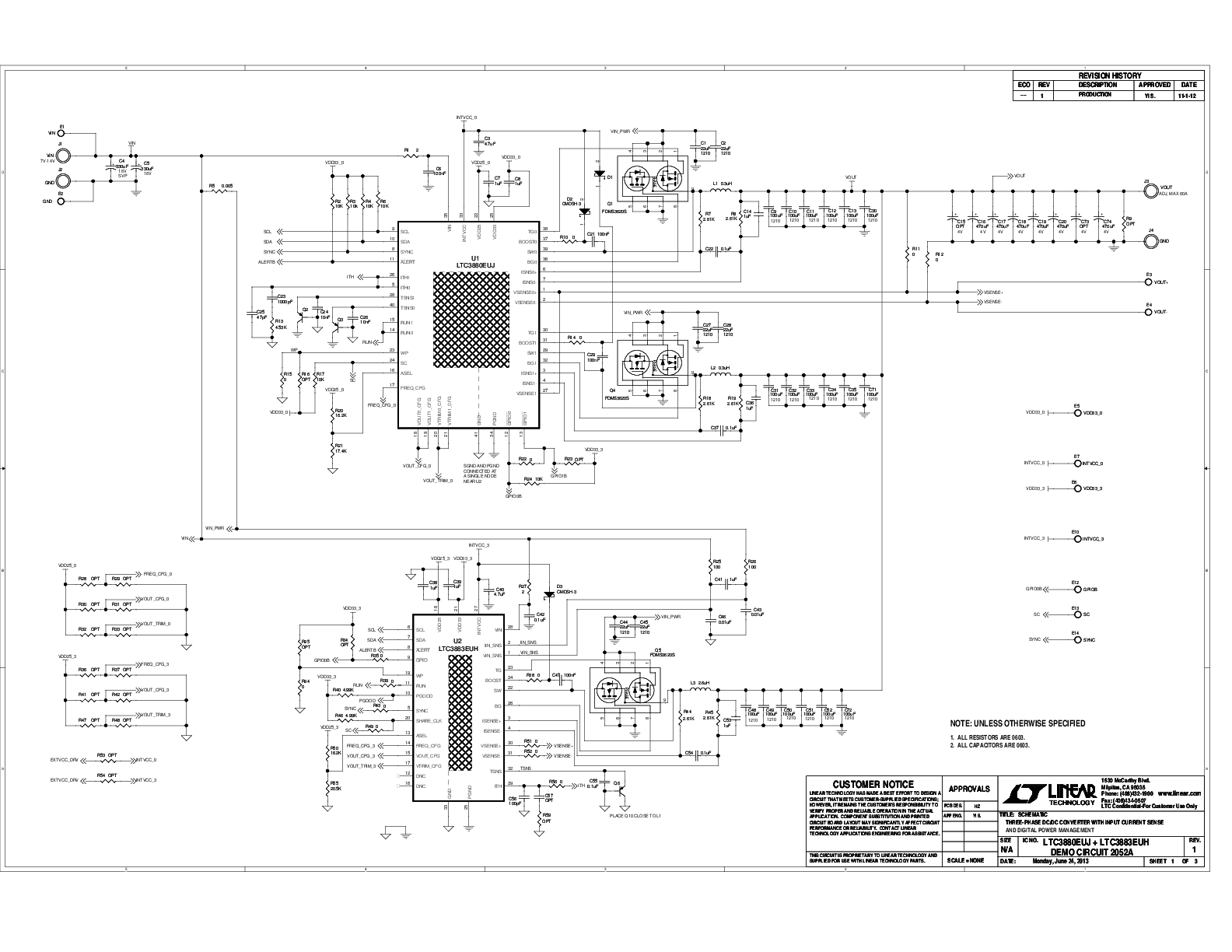 LTC3883 LTC3883-1 Datasheet and Product Info | Analog Devices