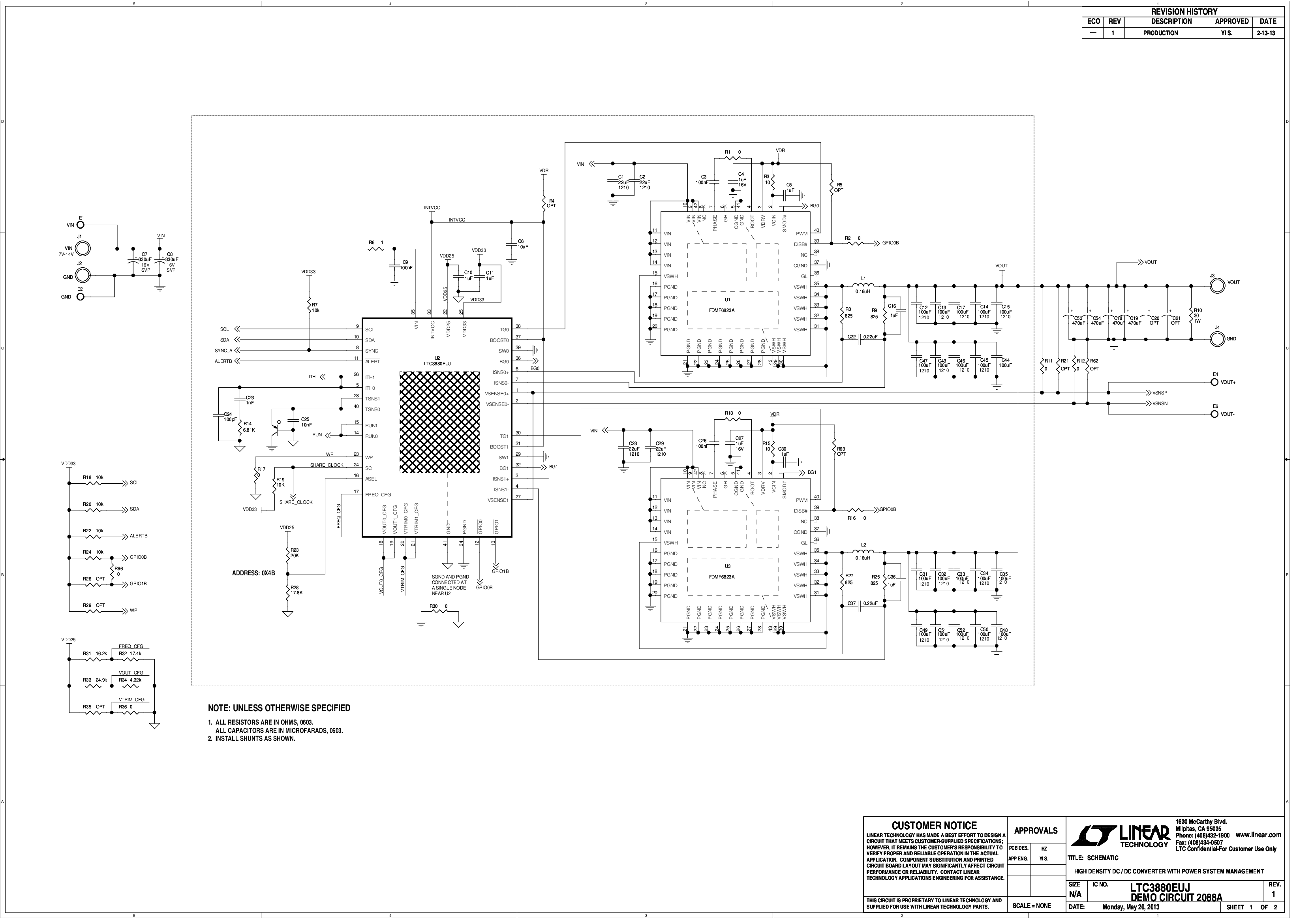 LTC3880 Datasheet and Product Info | Analog Devices