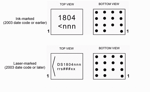 Clarification Of DS1804 Ordering Information And Package Marking clarification-of-ds1804-ordering-information-and-package-marking