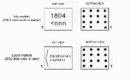 Clarification Of DS1804 Ordering Information And Package Marking 