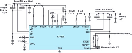 New IC Eases the Design of 48 V/12 V Dual Battery Automotive Systems ...