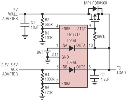 Dual Monolithic Ideal Diodes Provide a Single-Chip Power Management ...