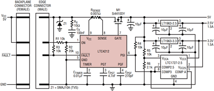 Hot Swap Controller with Power-Up Timeout Function Simplifies Hot Swapping Boards with Multiple ...
