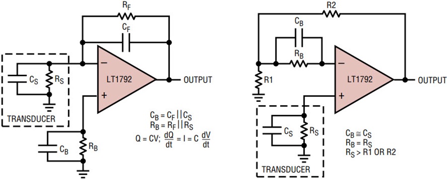 Low noise jfet dual operational amplifiers in physics