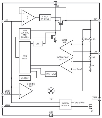 배터리-Electron-FMUSER FM/TV 방송 원스톱 공급업체의 Luxeon 백색 LED를 구동하는 Simple Converter