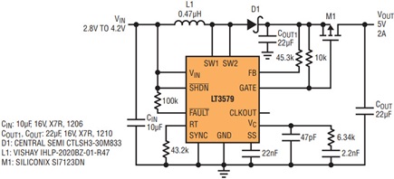 Two High Power Monolithic Switching Regulators Include Integrated 6A ...