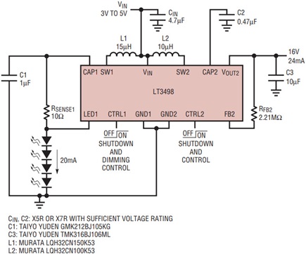 White LED Driver and OLED Driver with Integrated Schottkys and Output ...
