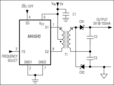MAX845 Datasheet and Product Info | Analog Devices