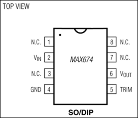 MAX674 +10V Precision Voltage Reference | Analog Devices
