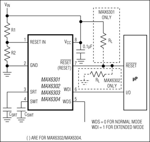MAX6302 +5V, Low-Power, µP Supervisory Circuits with Adjustable Reset ...