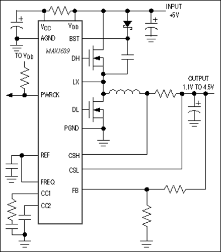 MAX1639 High-Speed Step-Down Controller with Synchronous Rectification for CPU Power | Analog ...
