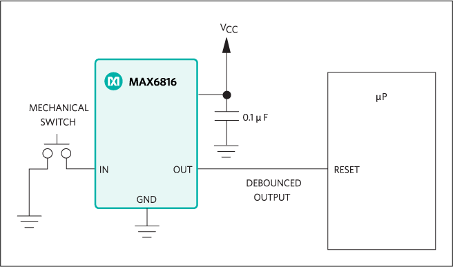 MAX6817 ±15kV ESD-Protected, Single/Dual/Octal, CMOS Switch Debouncers ...