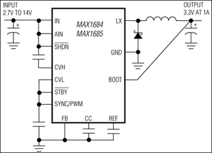 MAX1684 Datasheet and Product Info | Analog Devices