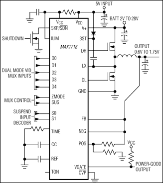 MAX1718 Notebook CPU Step-Down Controller for Intel Mobile Voltage ...