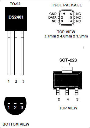 DS2401 Silicon Serial Number | Analog Devices