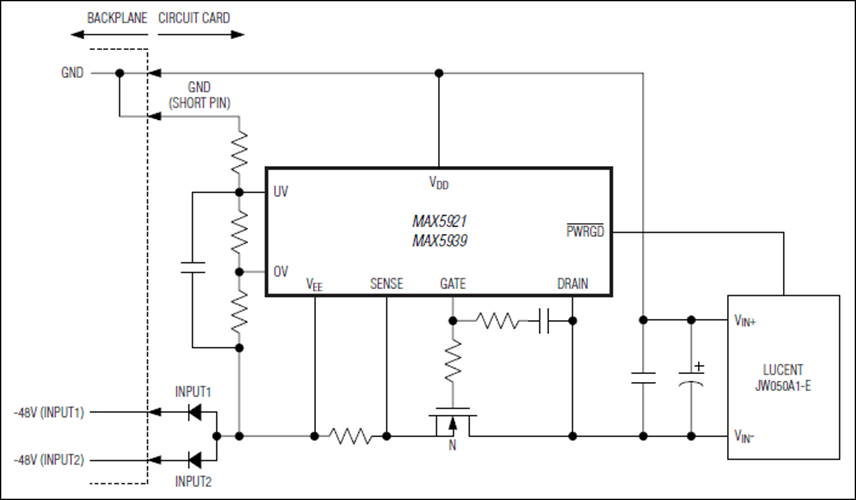 MAX5921 -48V Hot-Swap Controllers with External RSENSE and High Gate ...
