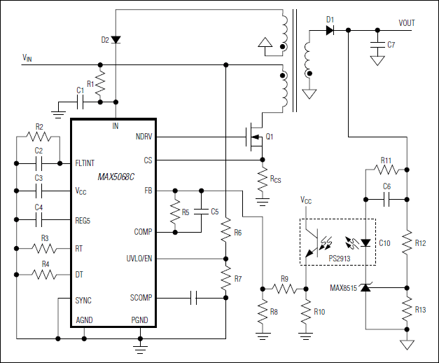 MAX5068 High-Frequency, Current-Mode PWM Controller with Accurate ...