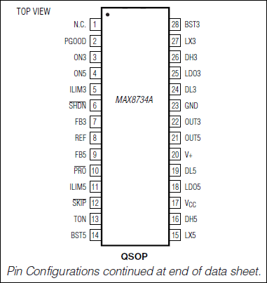 MAX8734A High-Efficiency, Quad-Output, Main Power-Supply Controllers ...