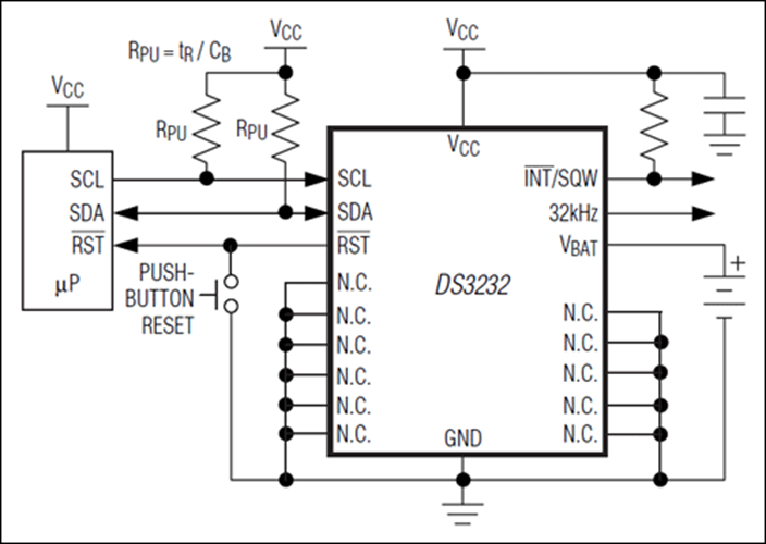 DS3232 Extremely Accurate I²C RTC with Integrated Crystal and SRAM ...
