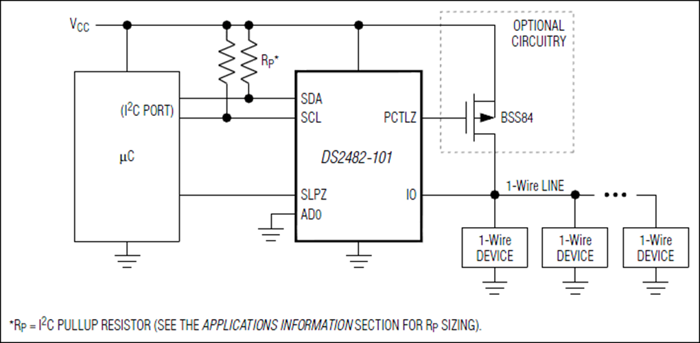 DS2482-101 Single-Channel 1-Wire® Master with Sleep Mode | Analog Devices