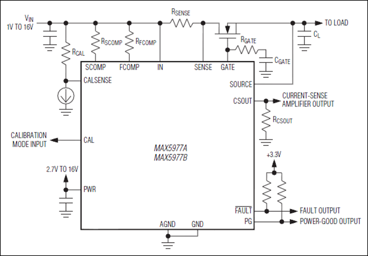 MAX5977B 1V to 16V, Single-Channel, Hot-Swap Controllers with Precision Current-Sensing Output ...