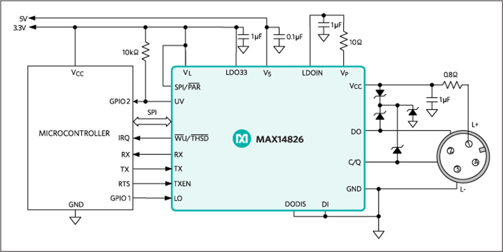 MAX14826 IO-Link Device Transceiver | Analog Devices