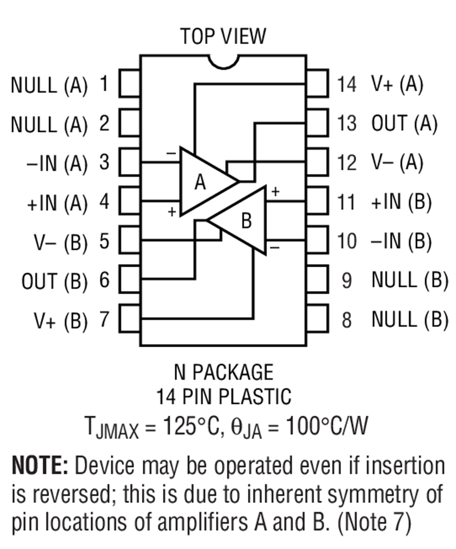 LT1002 Datasheet and Product Info | Analog Devices
