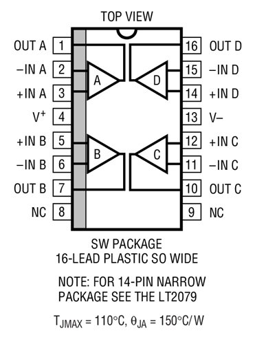 LT1078 Datasheet and Product Info | Analog Devices