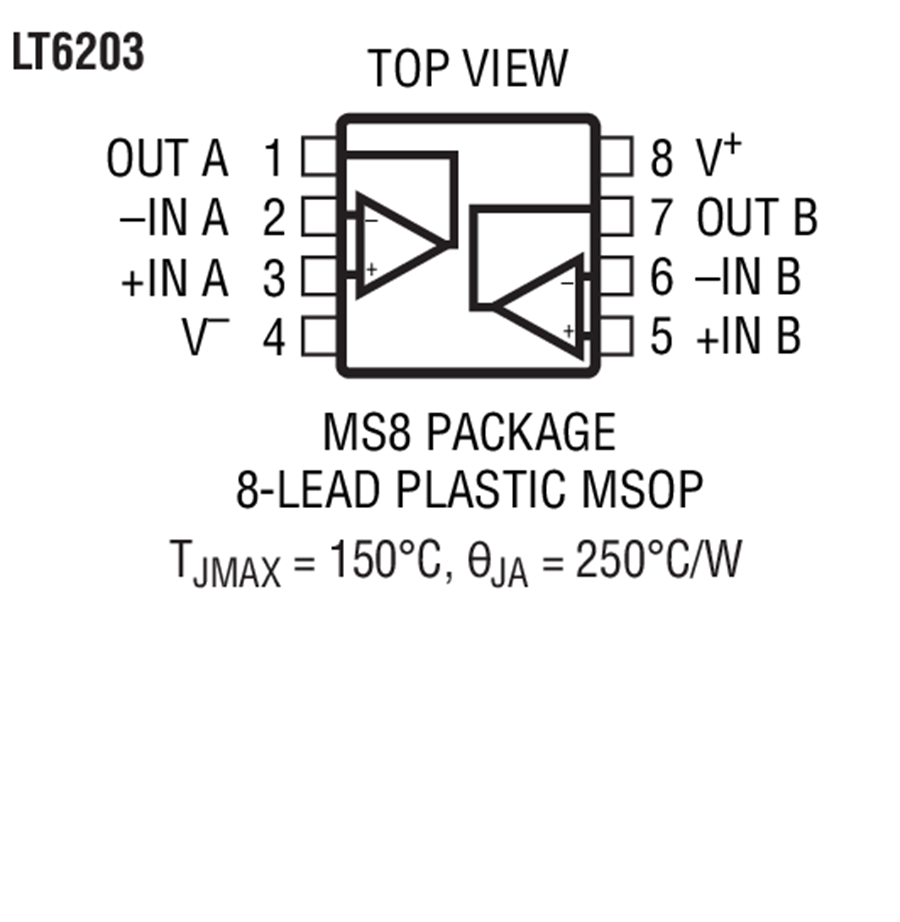 LT6202 Datasheet and Product Info | Analog Devices