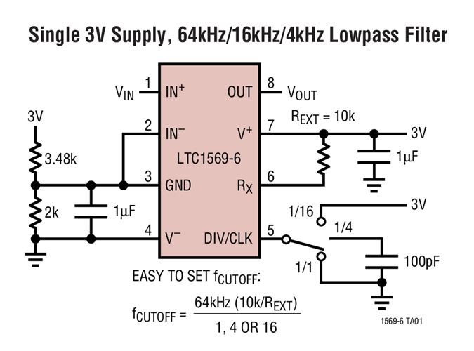LTC1569-6 Datasheet and Product Info | Analog Devices