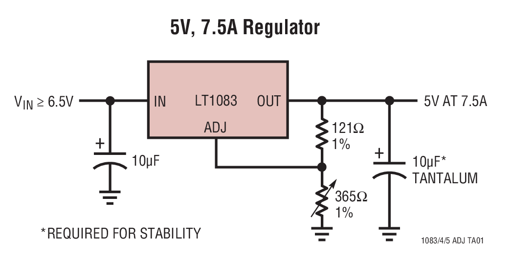 LT1084 Datasheet and Product Info | Analog Devices