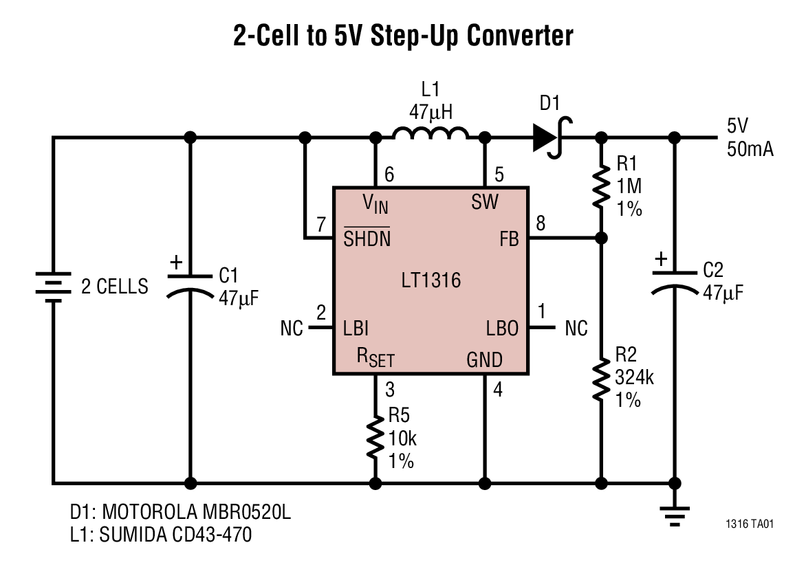 LT1316 Datasheet and Product Info | Analog Devices