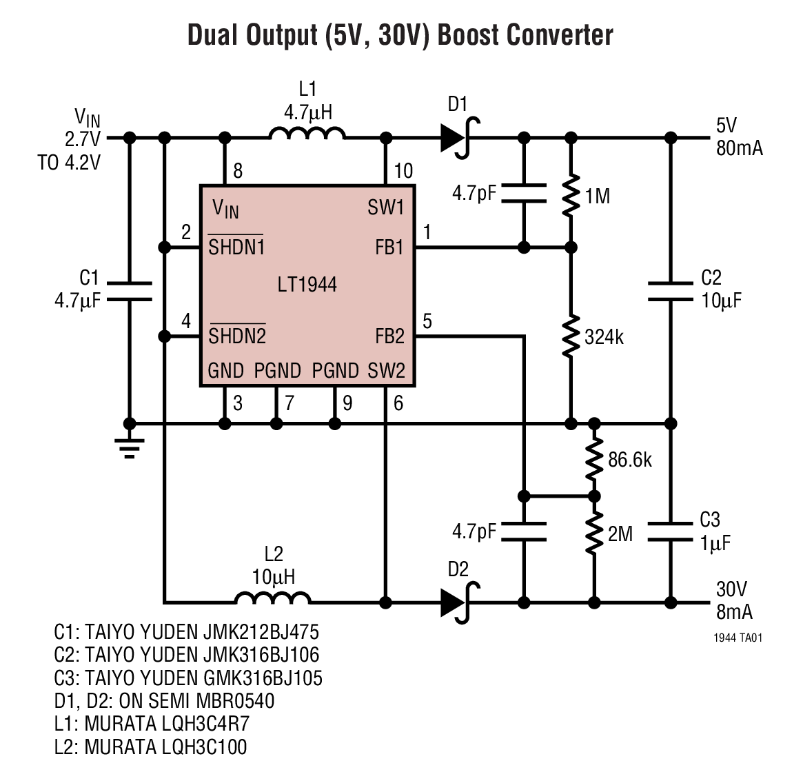 LT1944 Datasheet and Product Info | Analog Devices