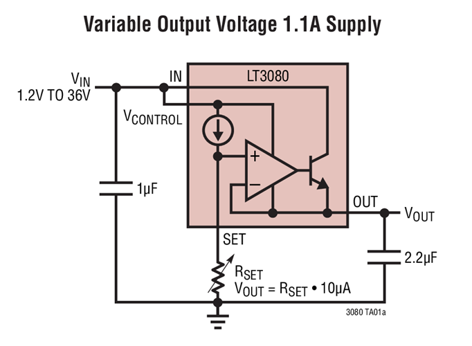 LT3080 | 正线性稳压器(LDO) | 亚德诺（ADI）半导体