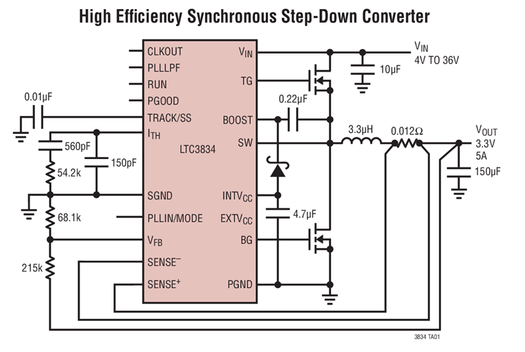 LTC3834 Datasheet and Product Info | Analog Devices